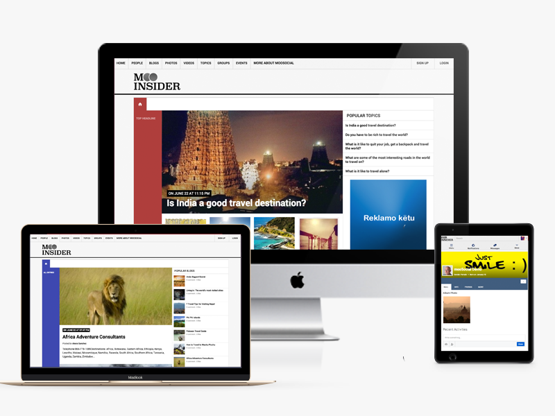 mooInsider Theme | mooCommunity - Social Networking Script