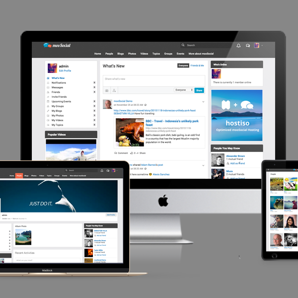 Dark Theme | mooCommunity - Social Networking Script