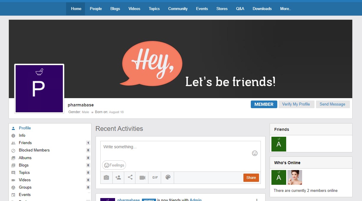 Where can I set My Profile page as open to non-login visitors? | mooCommunity - Social ...